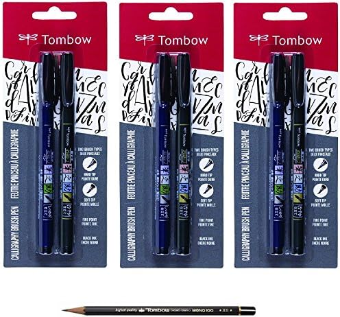 Tombow Fudenosuke Pastel Brush Pens set, 6-Pack : Amazon.in: Office ...