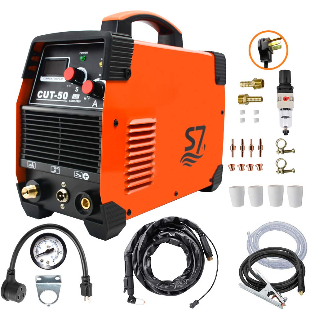 Watch S7 Plasma Cutter, 50A Inverter AC-DC IGBT Dual Voltage ﹙110/220V ...