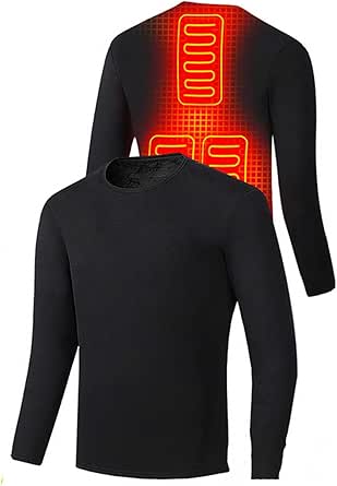 Heated Thermal Tops for Men Women Electric Heating Thermal Shirts ...