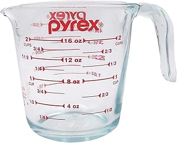Amazon.com: Pyrex Prepware 2-Cup Glass Measuring Cup: Home & Kitchen