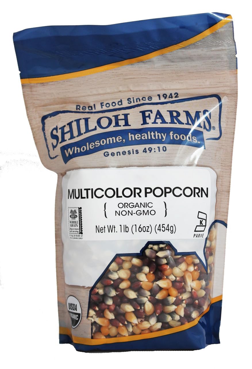 Amazon.com: Shiloh Farms Organic Multicolor Popcorn Kernels - 16 Ounce ...