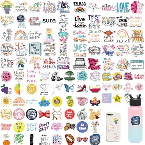 Amazon.com: 112Pack Motivational Stickers, Positive Inspirational ...