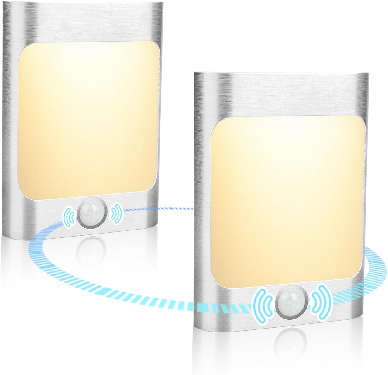Leadleds Battery Powered Motion Sensing Nightlight Warm White, 2 Pack ...