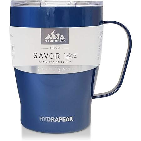 Hydrapeak 12oz Stainless Steel Double Vacuum-Insulated Coffee Mug ...