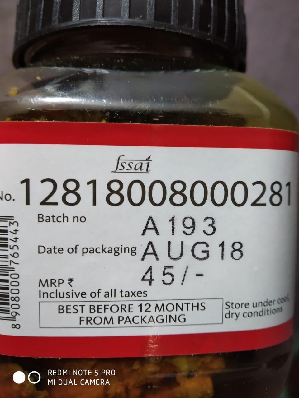 Shelly's Mango Chilli Pickle, 200g : Amazon.in: Grocery & Gourmet Foods