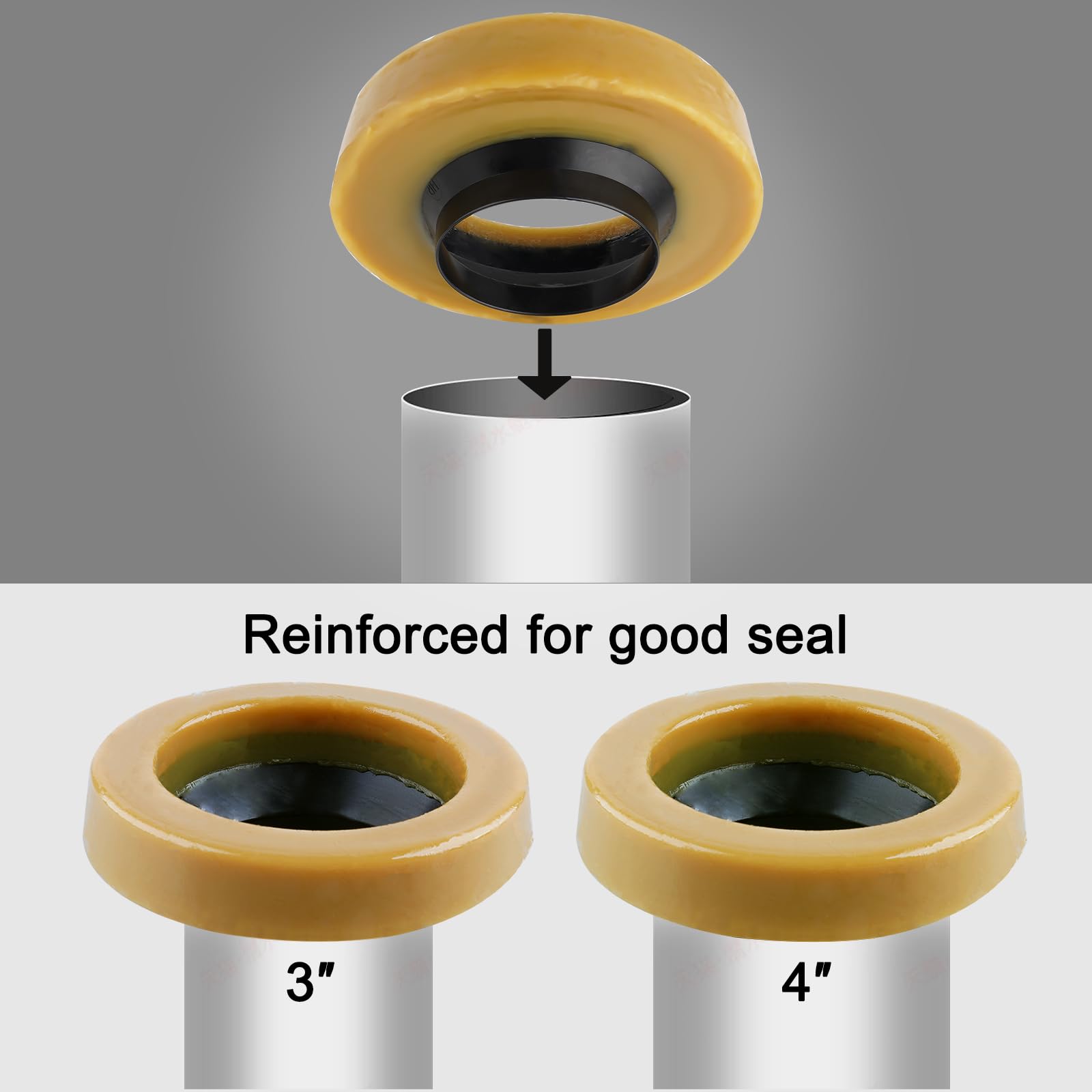 Snapklik.com : iFealClear Extra Thick Toilet Wax Ring Kit, Wax Ring