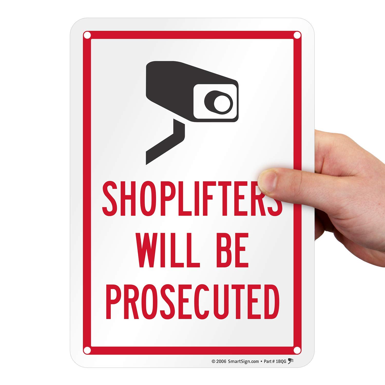 Amazon.com: SmartSign - K-2637-PL-10 "Shoplifters Will Be Prosecuted ...