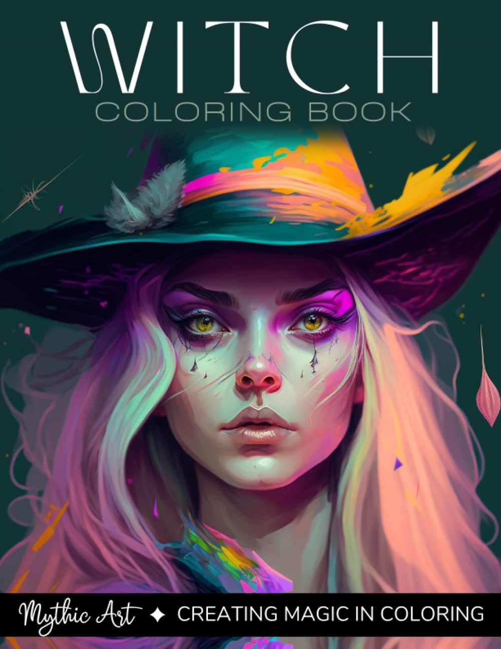 Witch Coloring Book: 40 Unique Designs with Relaxing & Beautiful Witch ...