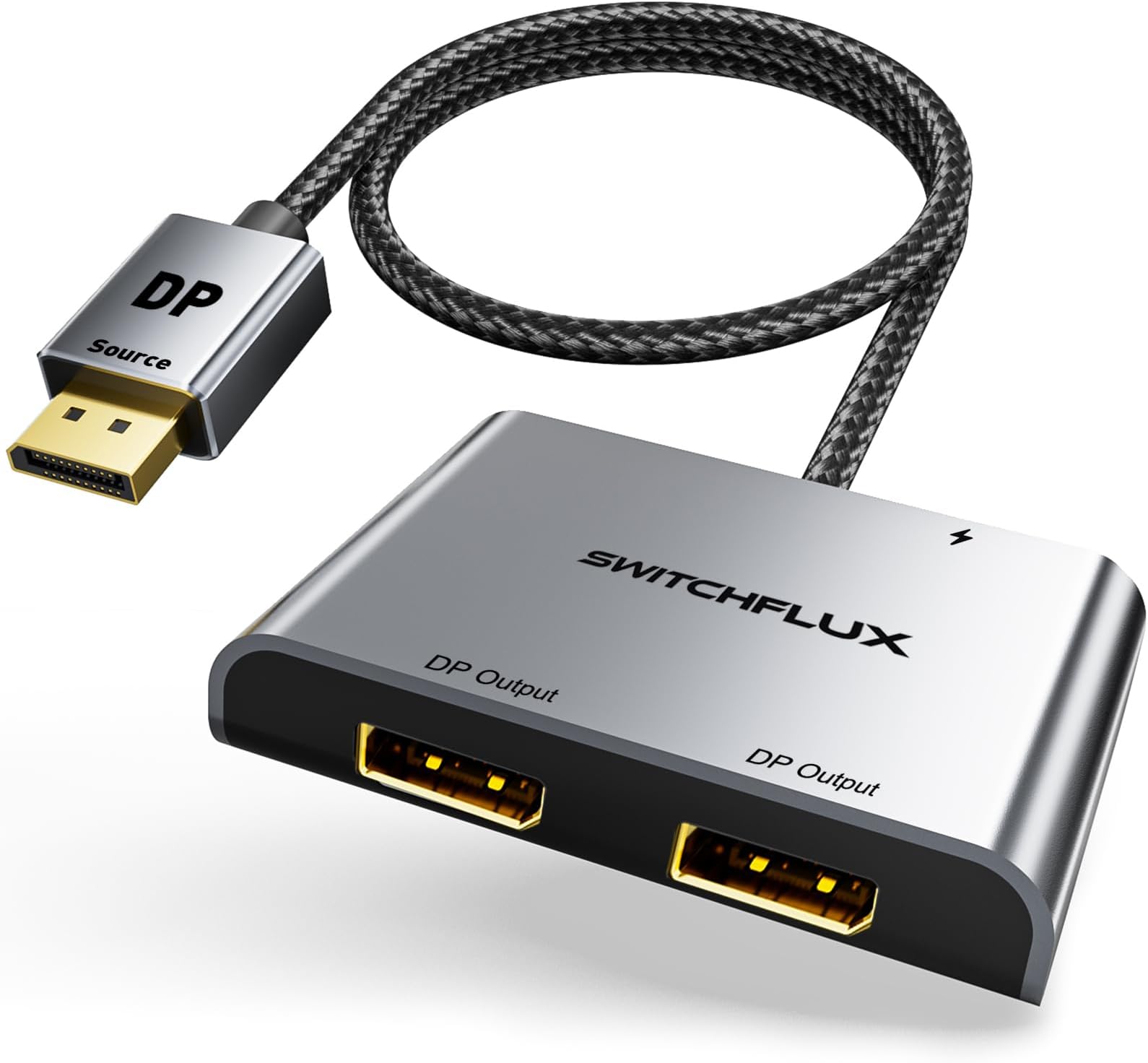 Amazon.com: SWITCHFLUX DisplayPort to Dual Display Port Adapter [4K ...