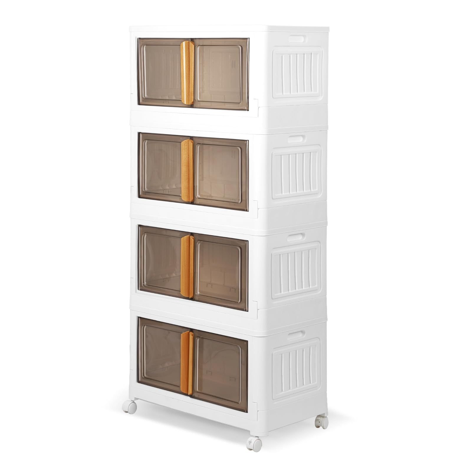 Amazon.com - sxvbdway Folding Storage Cabinet with Lids Storage Bins ...