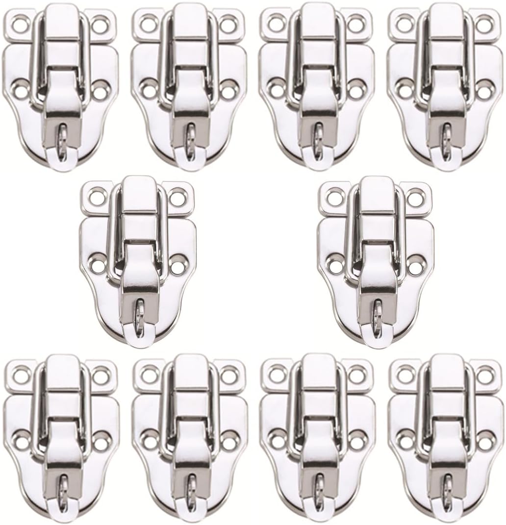20Pack Metal Duckbilled Box Hasp Lock Toggle Latch Catch for Wooden ...