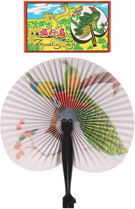 12 Folding Paper Fans - Pretty Chinese Designs - Girls Party Loot Bag ...