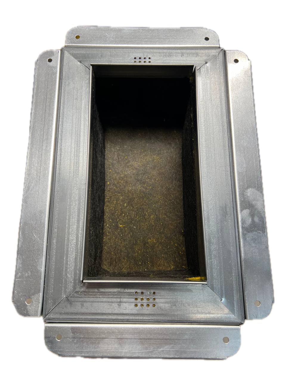 R4 Insulated Galvanized Ceiling Register Box - Connects Register Vent ...