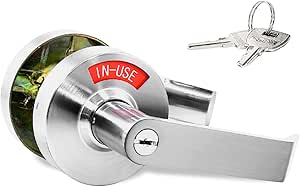 Amazon.com: VIZILOK Privacy Indicator Lock with Keys C3FE, Satin Chrome ...