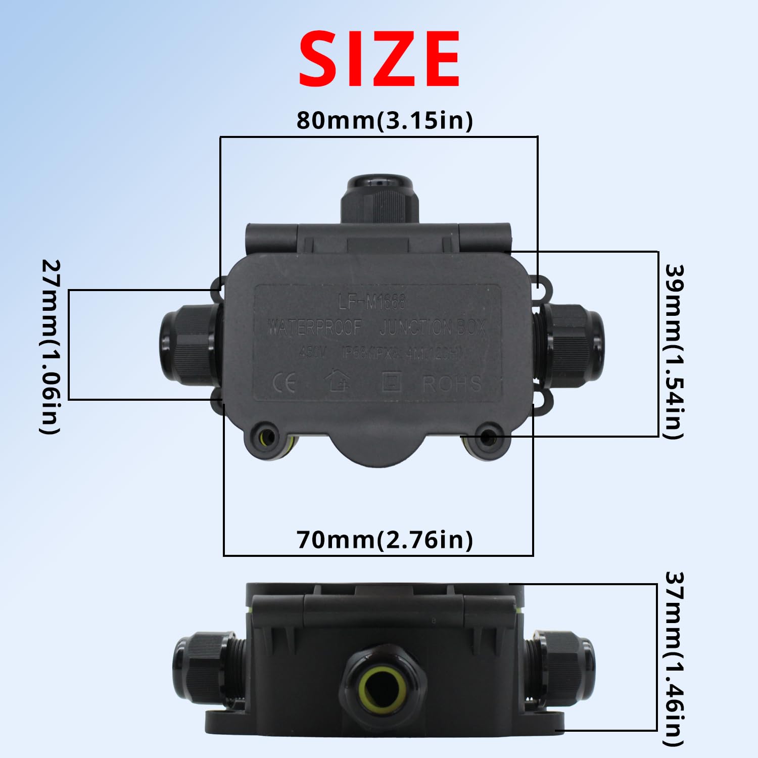 Snapklik.com : Open Splice Boxes Clamshell-Type IP68 Small Outdoor ...