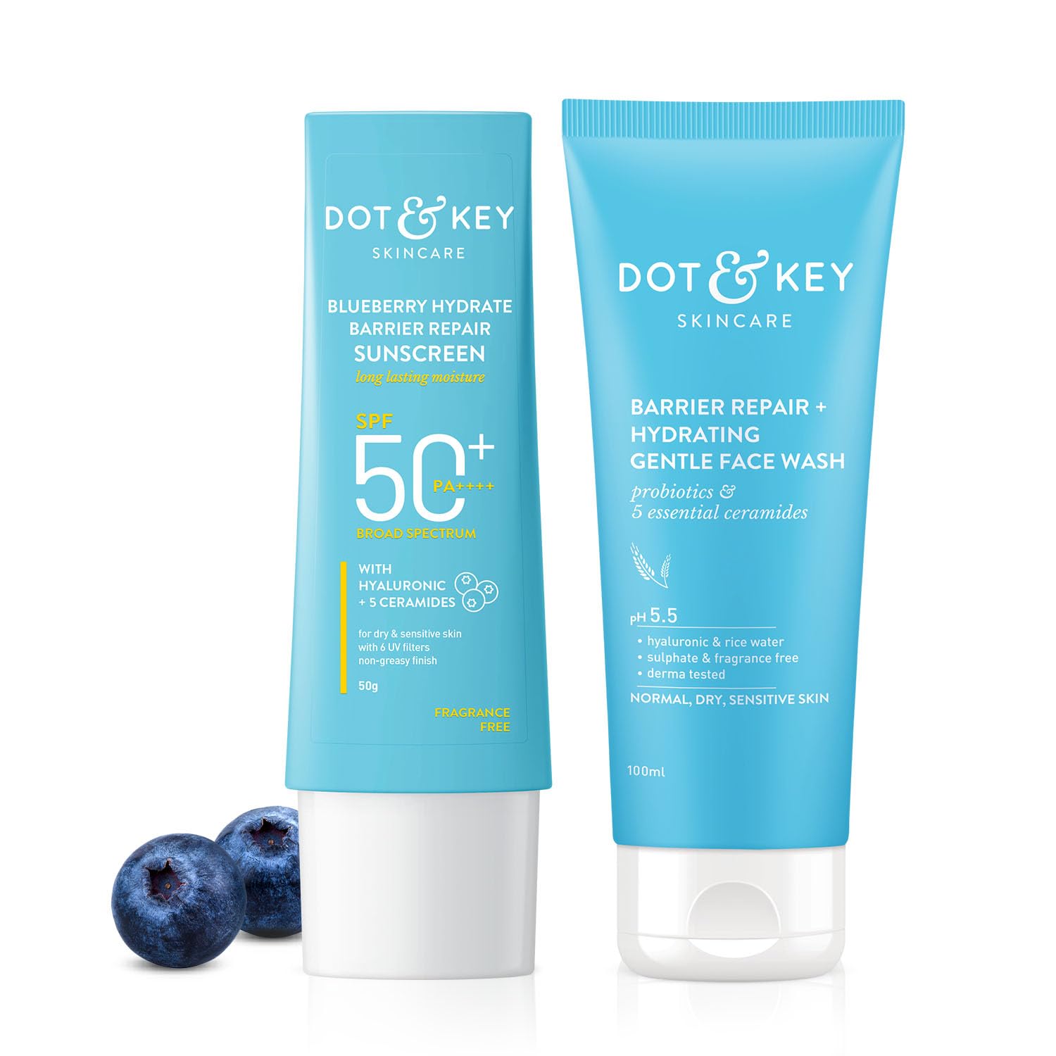 Dot & Key Barrier Repair + Hydrating Gentle Face Wash 100ml & Dot & Key ...