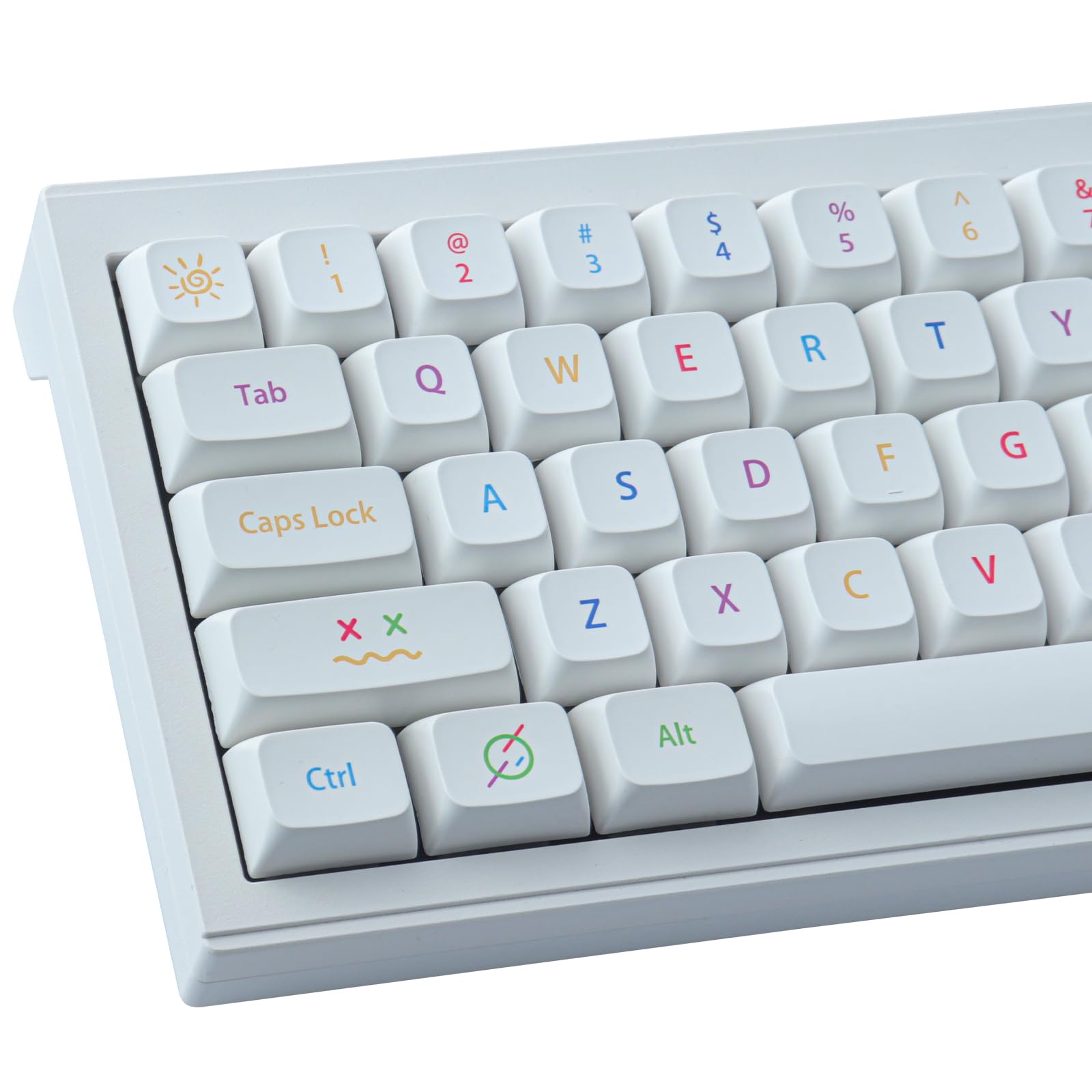 Keycaps PBT XDA Keycaps Custom White Keycaps Set 137 Keys Compatible ...