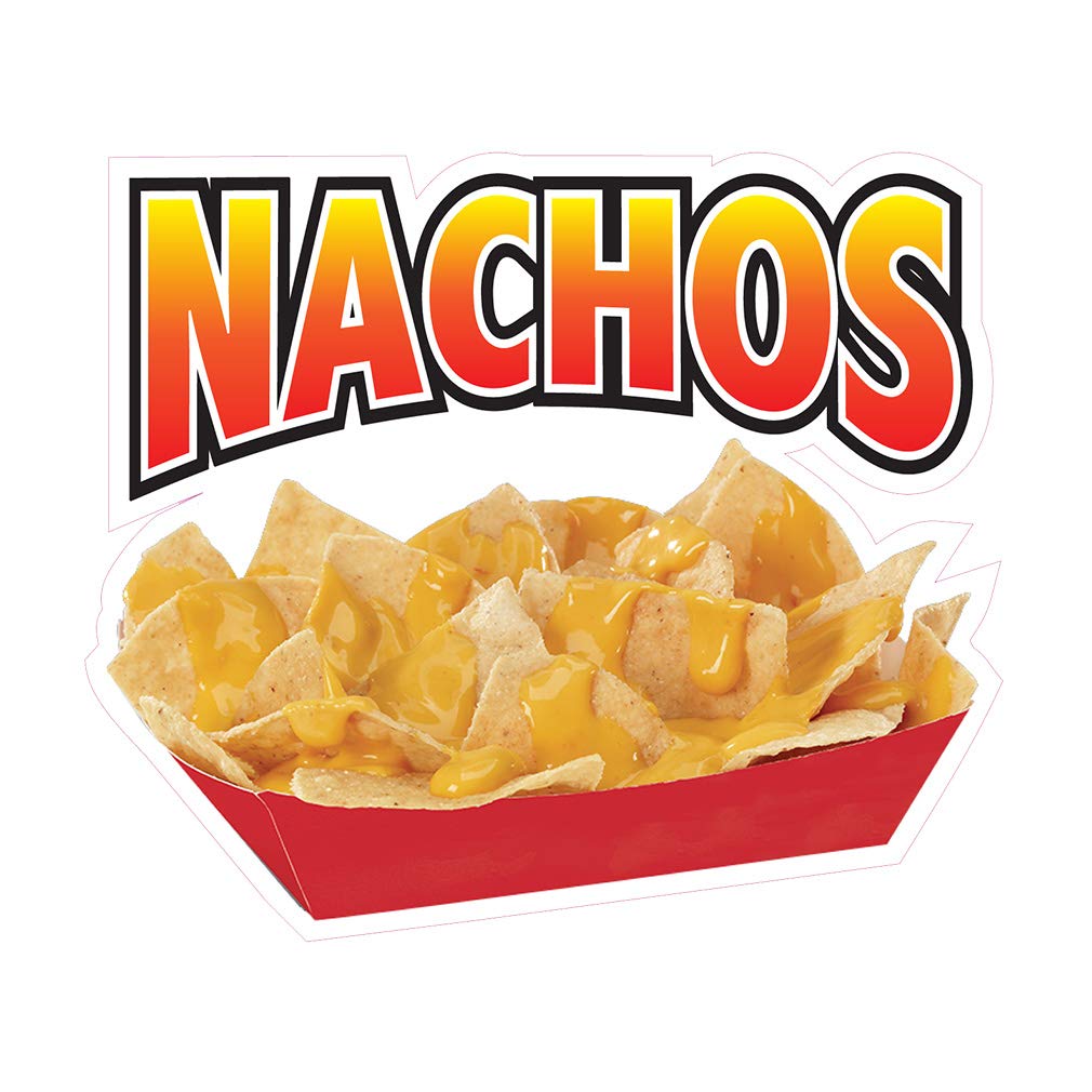 Amazon.com: Food Truck Decals Nachos Concession Restaurant Die-Cut ...