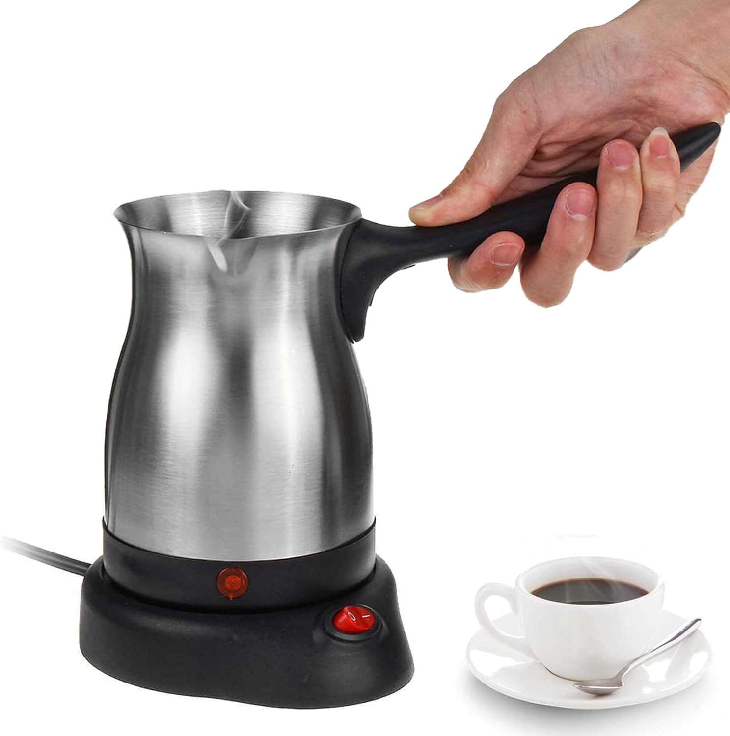 MOMENT Turkish Coffee Pot, Stainless Steel Arabic, Greek & Turkish ...