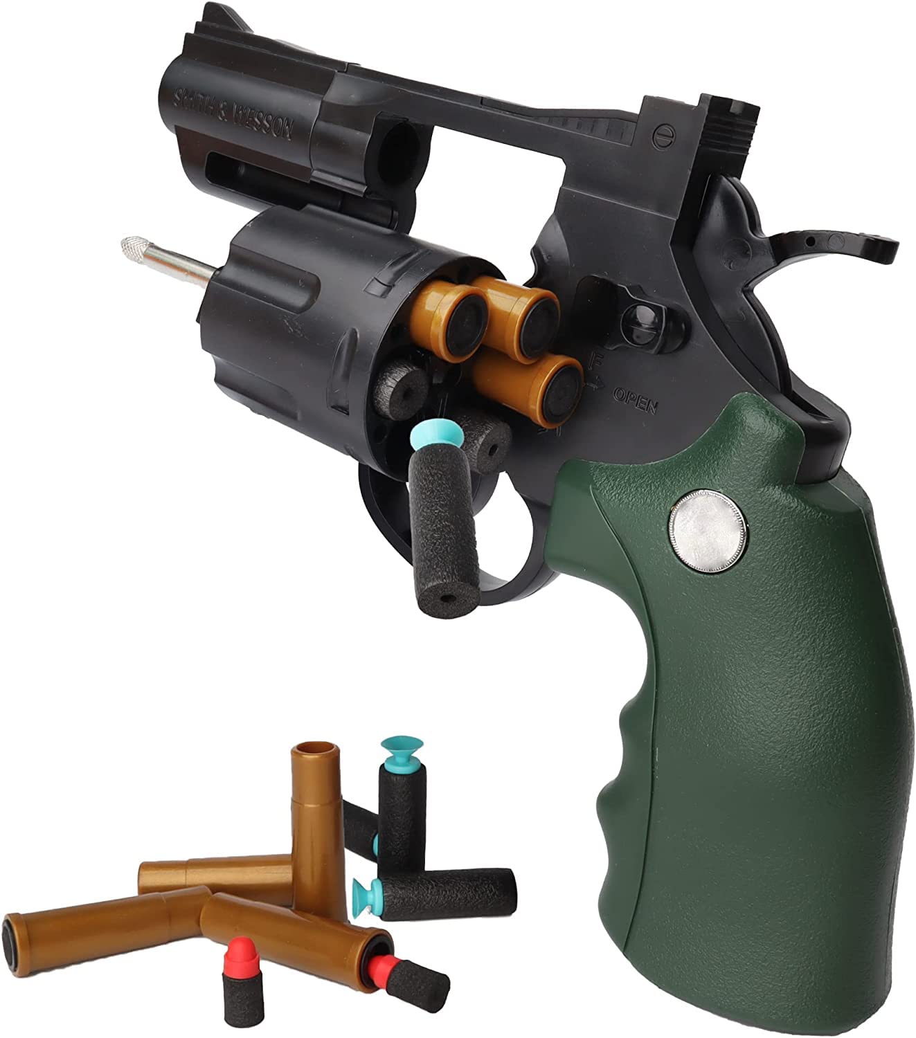 Buy Foam Blasters , Shell Ejection Soft Bullet Toy, Revolver with Two ...