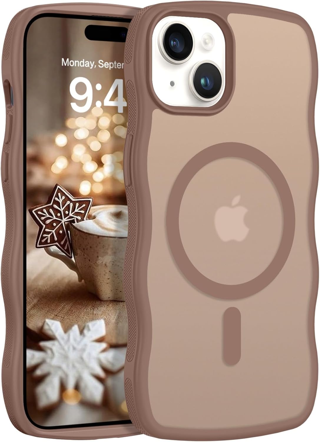 Amazon.com: Telaso for iPhone 15 Plus/iPhone 14 Plus Case, Compatible with Magsafe Wave Frame ...