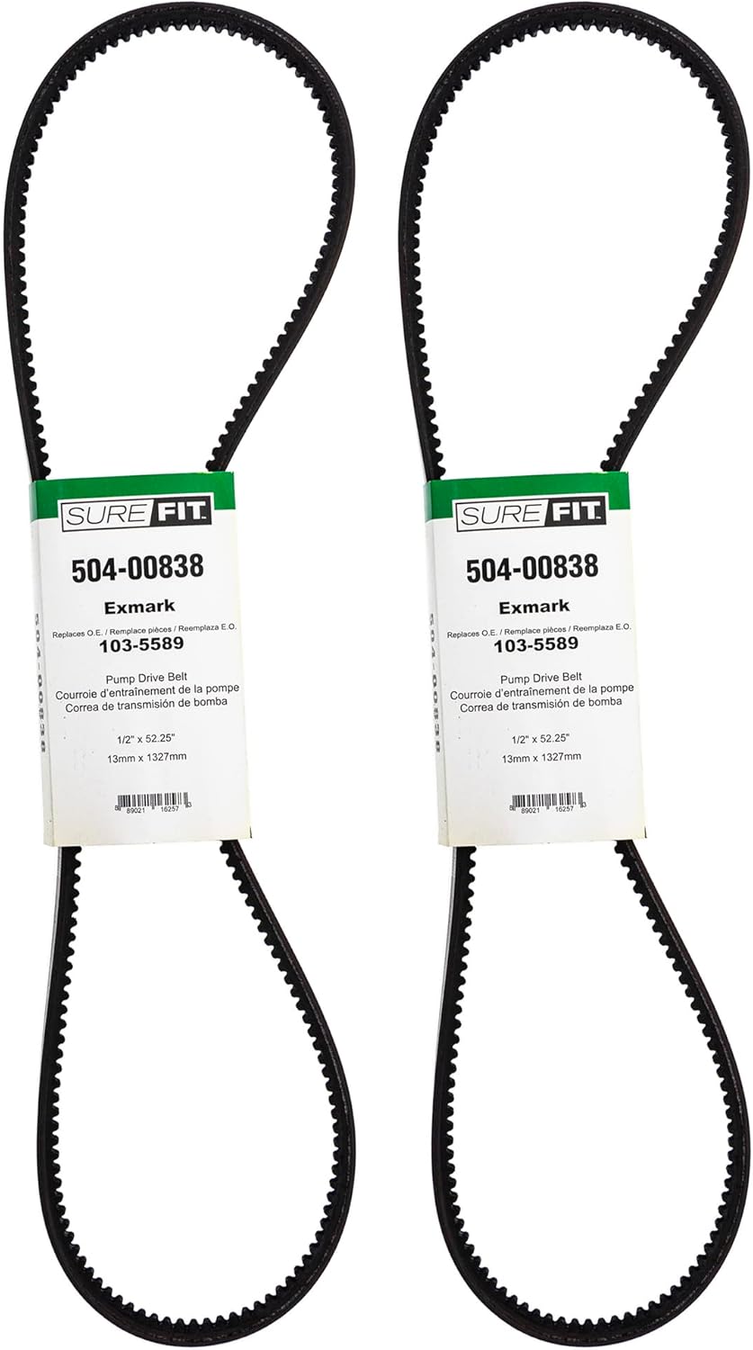 Amazon.com : SureFit Pump Drive Belts Replacement for Exmark 103-5589 1 ...
