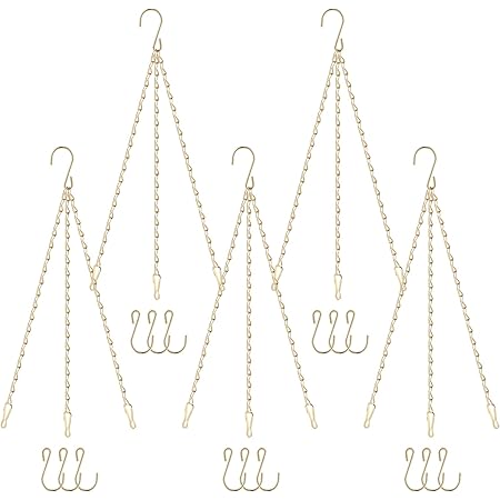 Amazon.com: Heybe 4Pack - 24 Inch 4 Leads Hanging Chain with Hooks ...