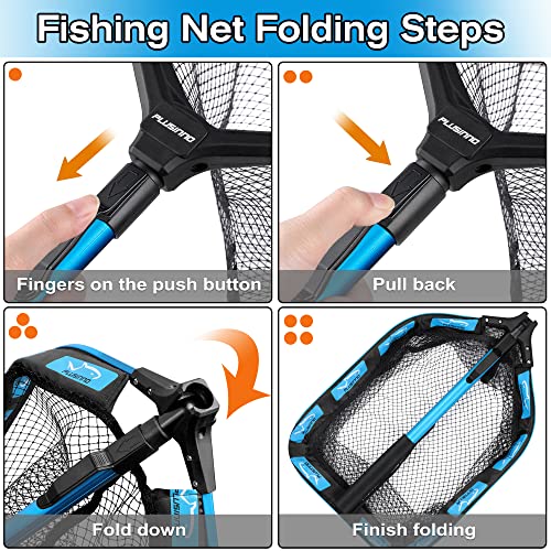 Snapklik.com : Floating Fishing Net For Steelhead, Salmon, Fly, Kayak ...