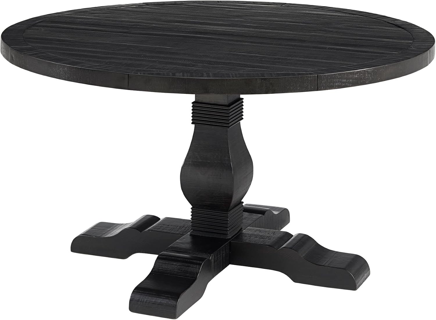 Amazon.com - Martin Svensson Home Napa Solid Wood Black Round Dining ...