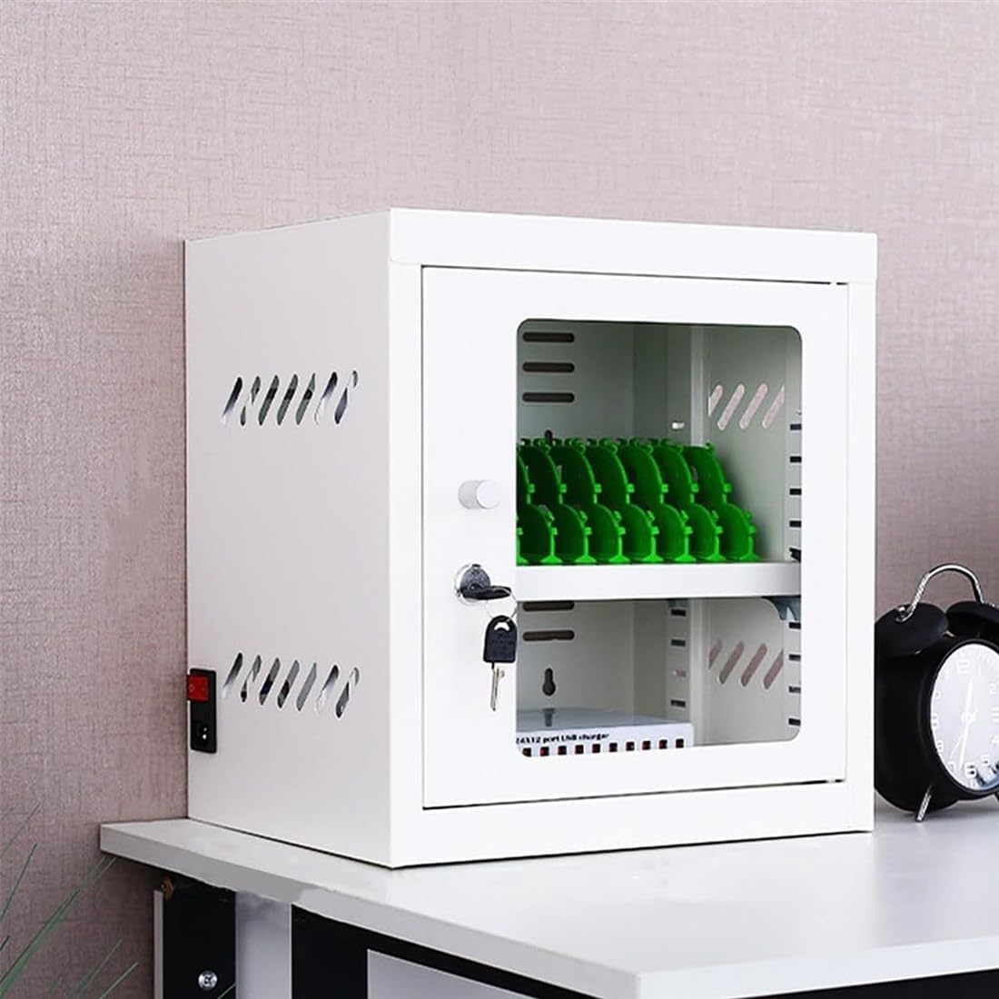 DPDZSW Rechargeable Mobile Phone Storage Locker, USB Charging Station ...