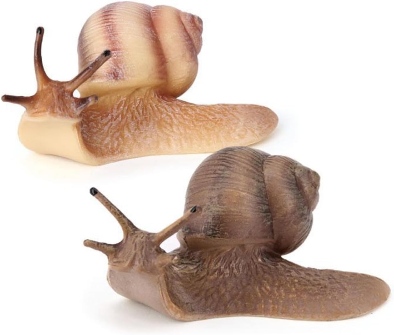 Lezevn 2Pcs Snail Model Realistic Snail Figurine Miniatures Simulation ...