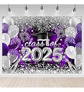Amazon.com : Mocsicka Pink Graduation Backdrop Class of 2025 Graduate ...