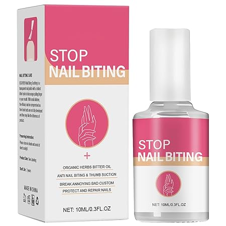Amazon.com : FLXSO No More Biting Nail Polish, Bitter Nail Biting Trea ...