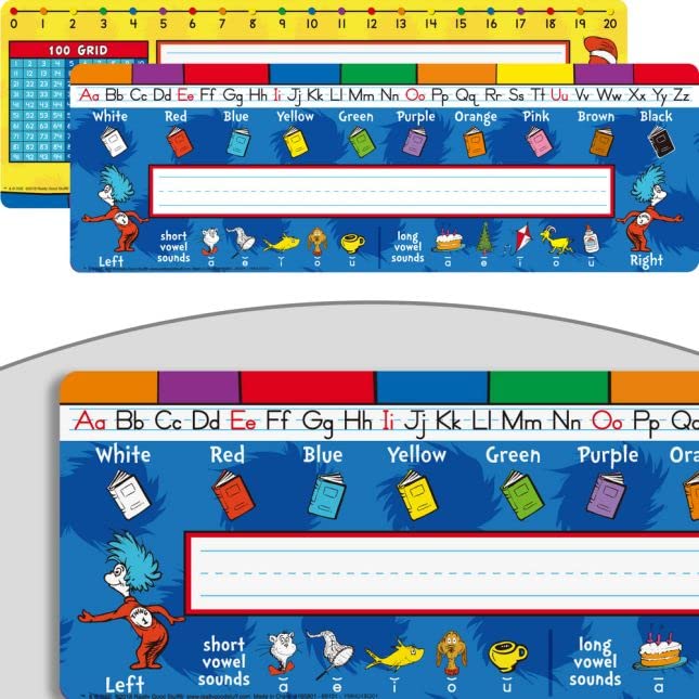 Buy Really Good Stuff Dr Seuss Characters 2-Sided Name Plates Online at ...