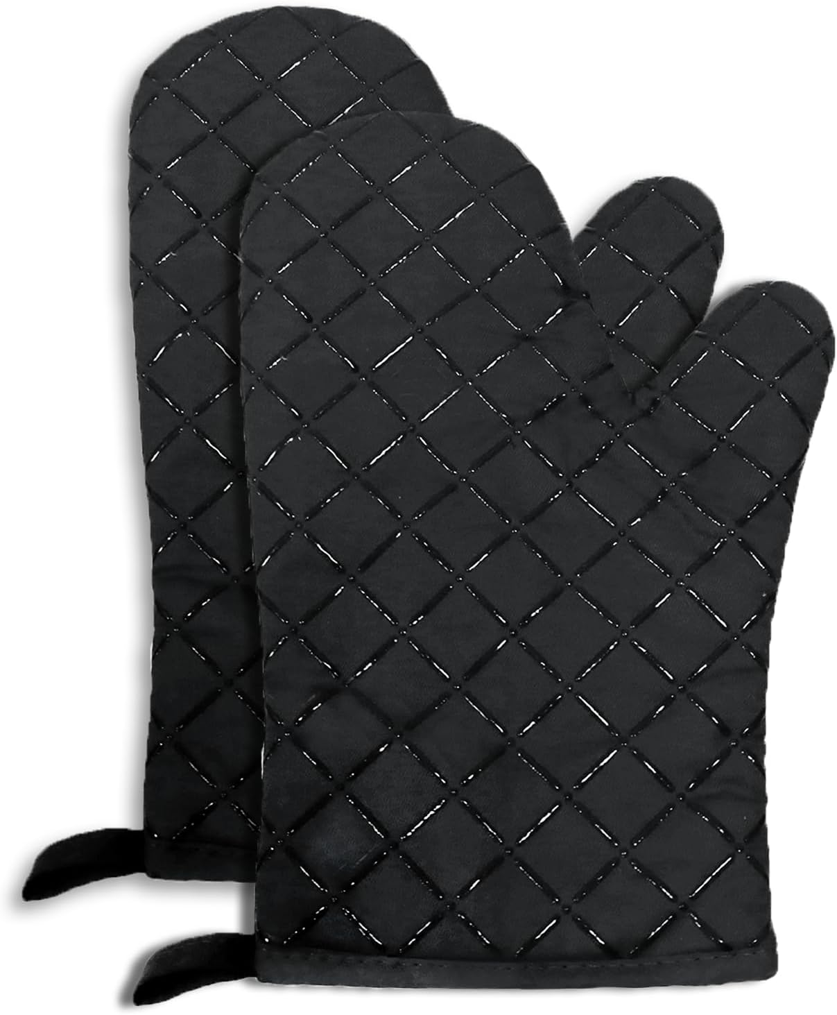 Oven Gloves Heat Resistant Double Sided Non Slip Silicone Oven Mitts ...