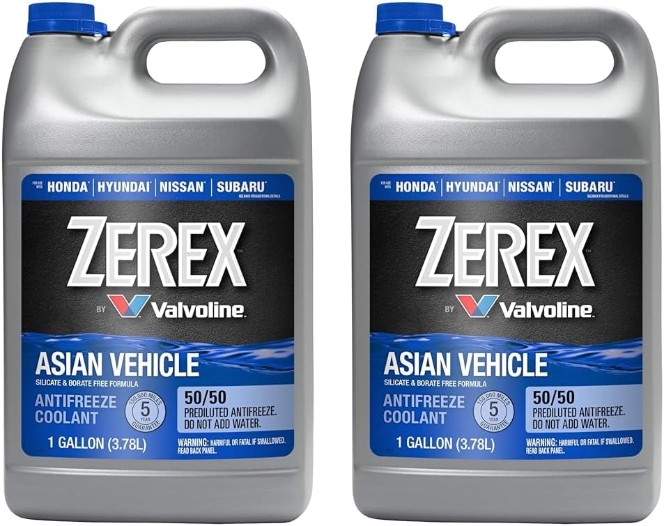 Amazon.com: Zerex Asian Vehicle Blue Silicate and Borate Free 50/50 ...