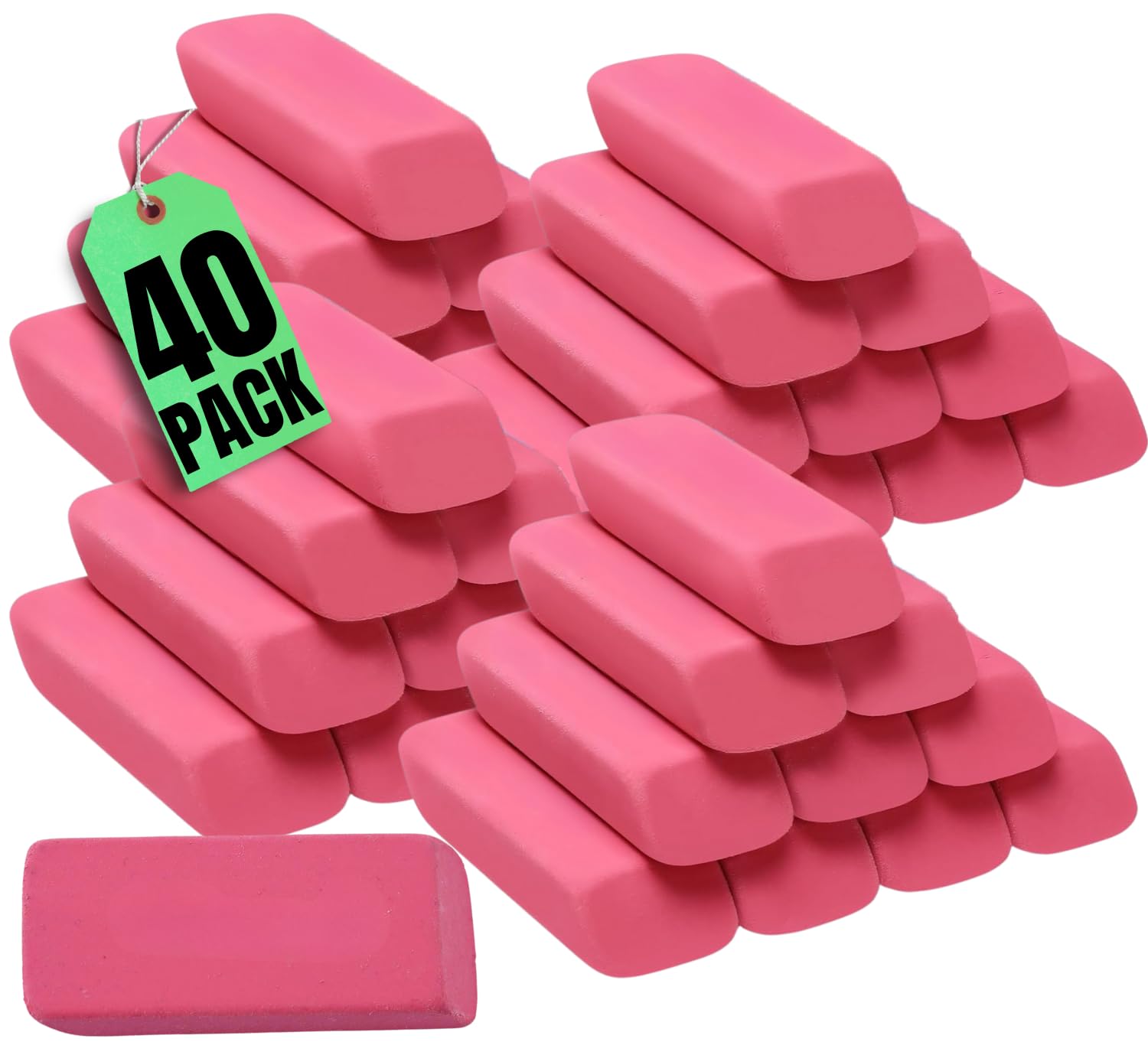 Snapklik.com : Pink Bevel Eraser, Block Erasers, Slanted-Edge ...