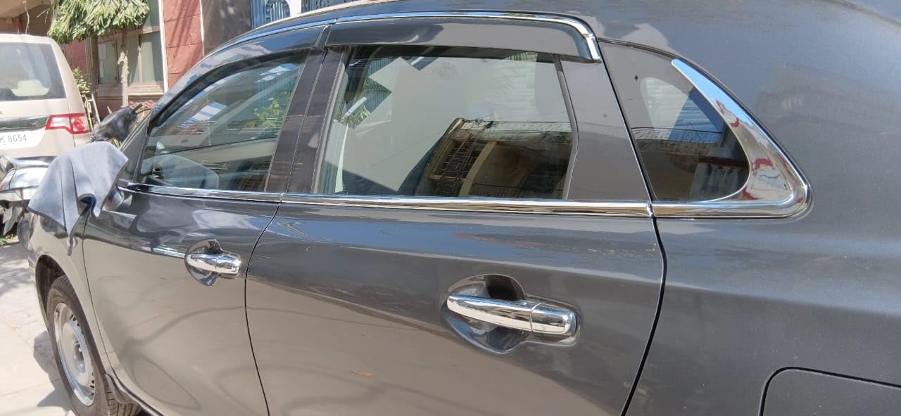 PRIOR Chrome Window Frame KIT/Window Garnish for Maruti Suzuki BALENO ...
