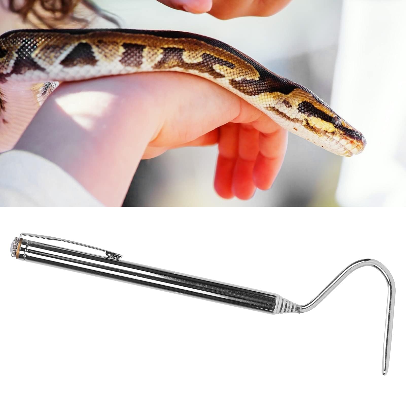High Carbon Snake Handles 68cm Retractable Stainless Steel Snake Hook ...