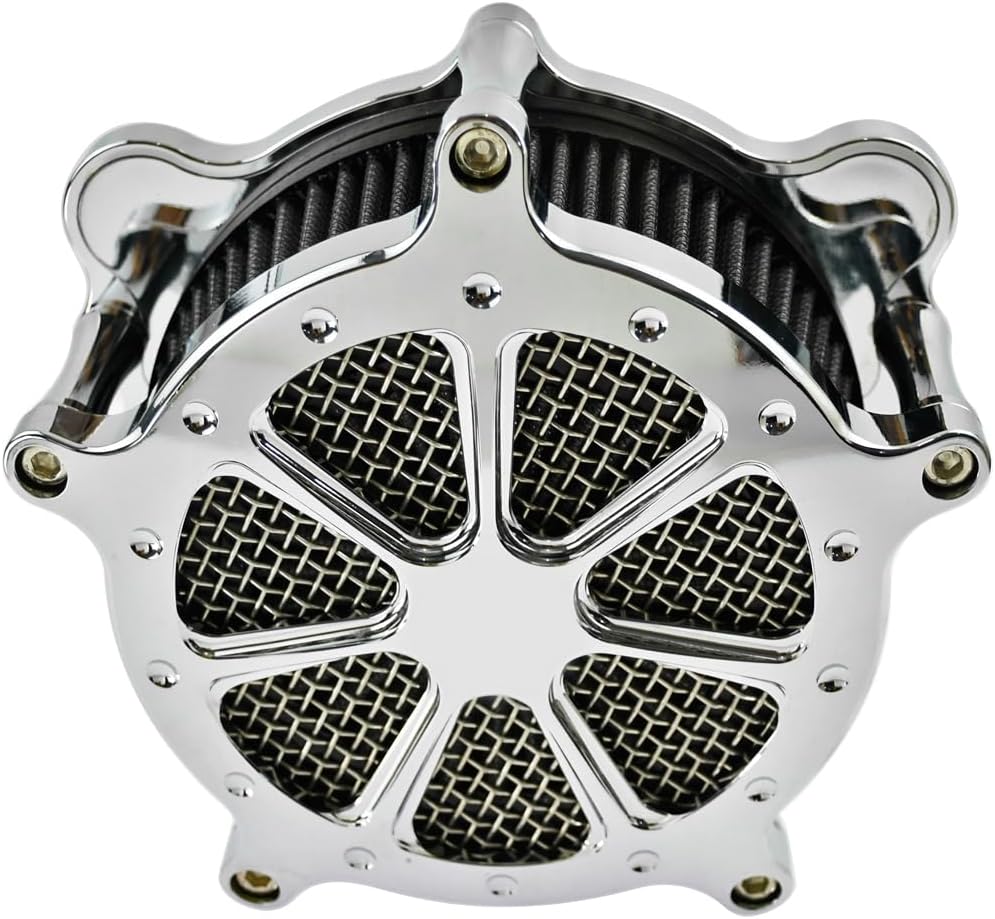 Amazon.com: CARGLETRUE CNC Air Filter Motorcycle Air Cleaner Intake ...