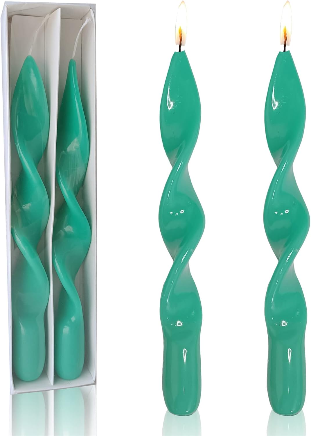Amazon.com: Gedengni Short Taper Candle Twisted Candlestick,9 Inch ...