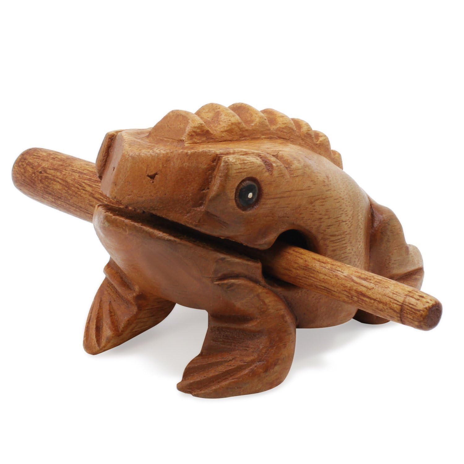 KEESIN Wooden Frog Musical Instrument Croaking Güiro Percussion ...