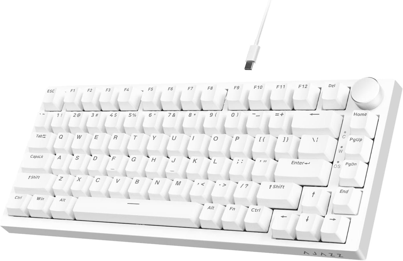 AJAZZ AK820 75% TKL Wired Mechanical Keyboard,Hot-Swappable Blue Switch ...