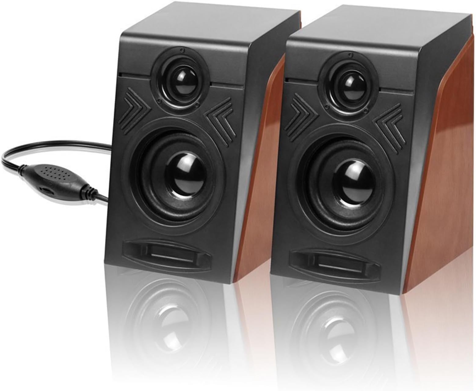 Amazon.com: WOOXGEHM Wired Desktop Speaker, USB Powered 3.5mm Aux ...