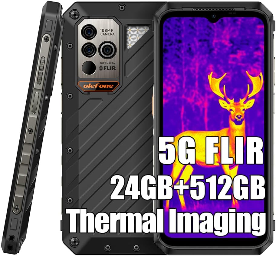 Amazon.com: Ulefone Power Armor 18 Ultra 5G Rugged Phone, Temperature ...
