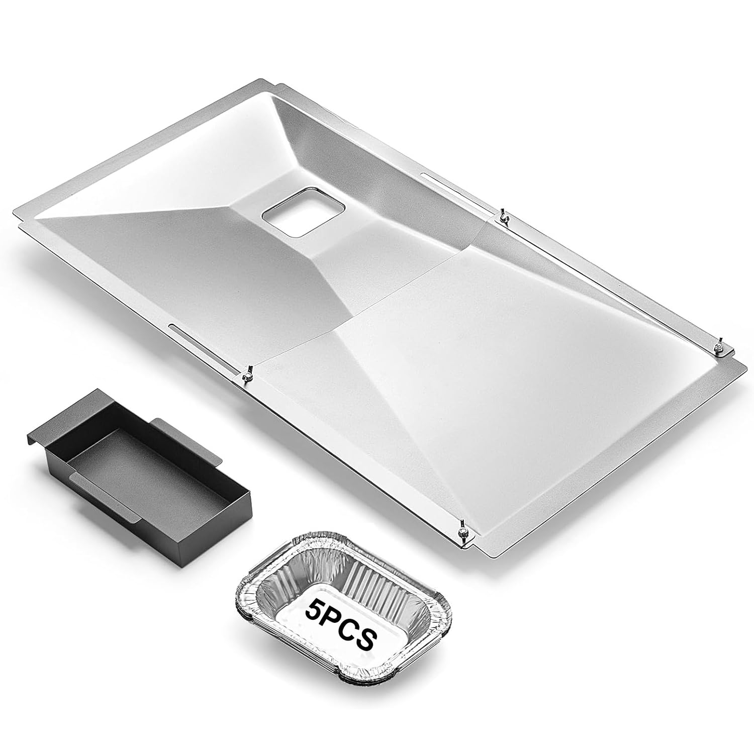 Amazon.com : Adjustable Grease Tray, Drip Pan with Catch Pan fits ...