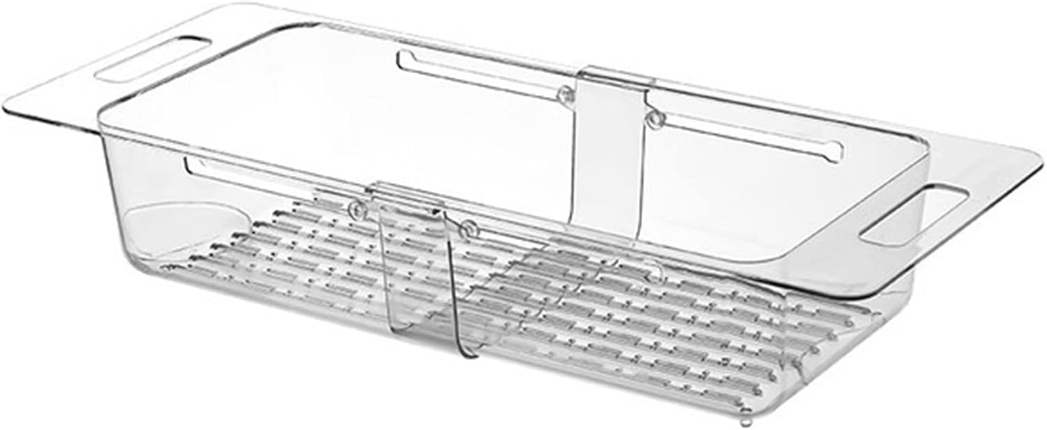 Amazon.com: Over the Sink Colander Strainer Extendable Plastic ...