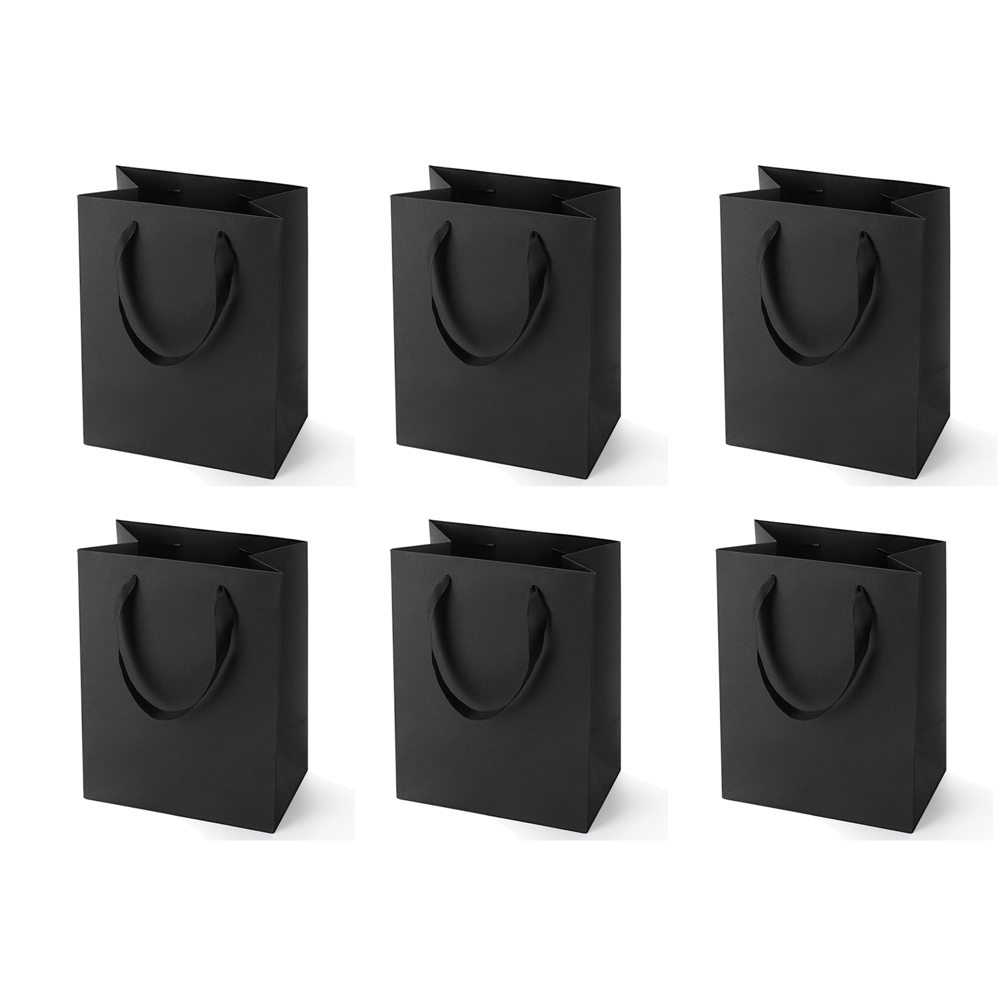 Amazon.com: Argivean Small Black Gift Bags: 6pcs Mini Gift Bags With ...