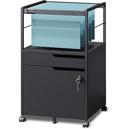 Amazon.com: Safco Products 5361BL Standard Mobile Tub File with Lock ...