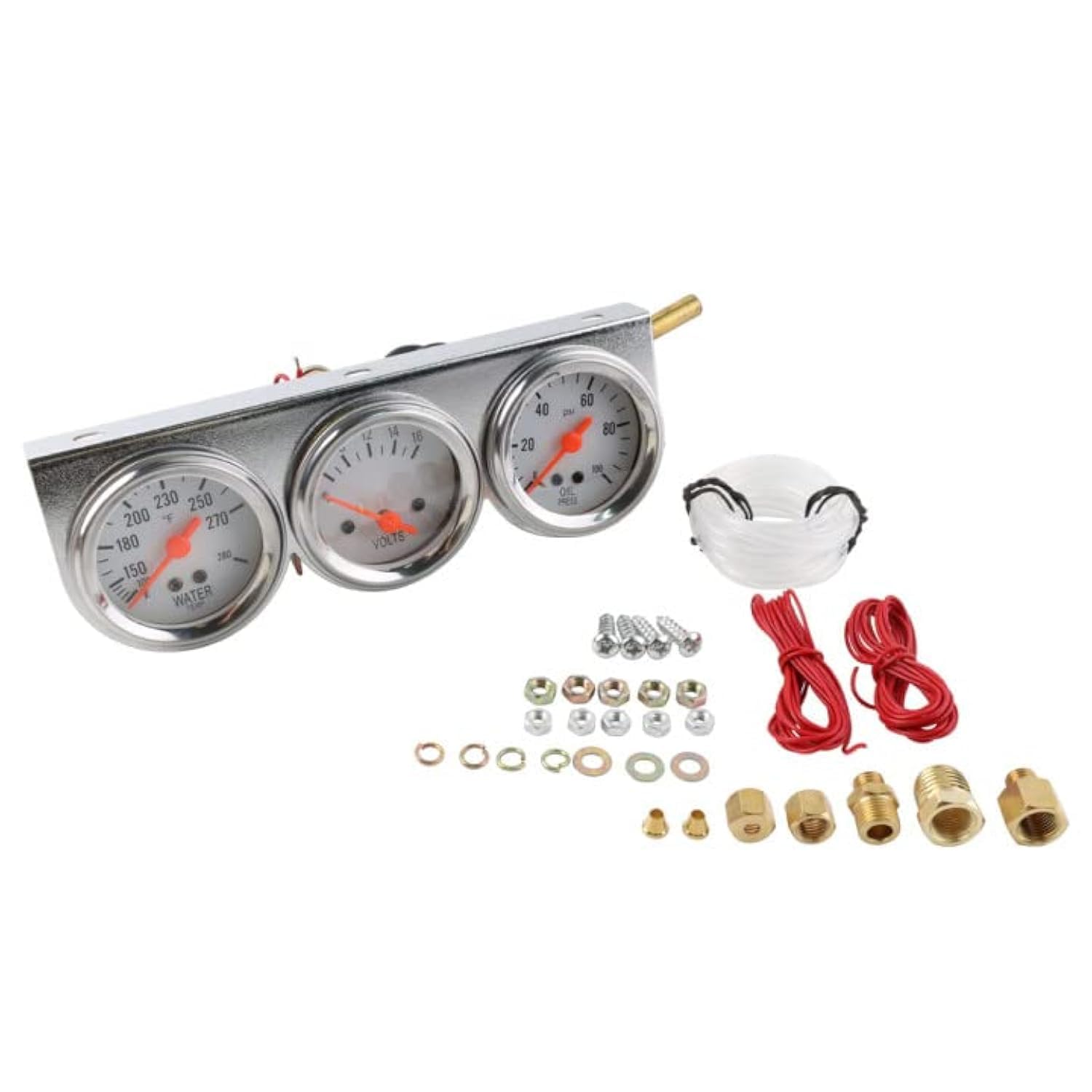 Amazon.com: BAGARAATAN Triple Gauge Kit Oil/Volt/Water Gauge,2"/52mm ...